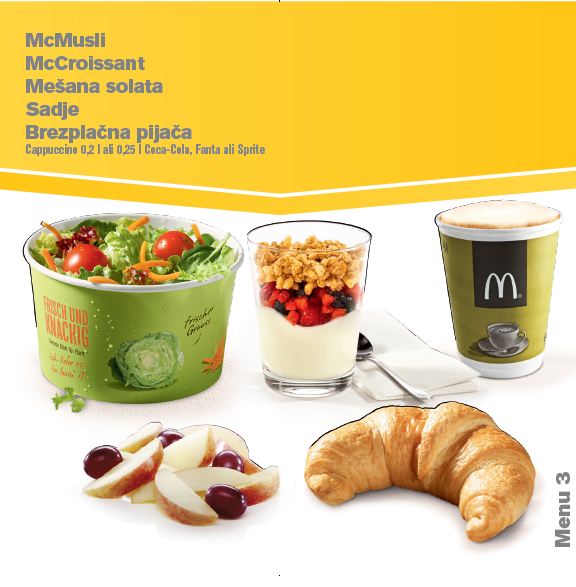 McDonald’s zajtrk in študentski boni vsak dan do 10.30 je na voljo 5 ...