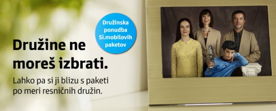 Simobil družinski paketi, kjer se za vsakega najde paket po meri (Zate ...