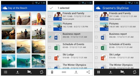 Microsoft SkyDrive aplikacija sedaj na voljo tudi za Android uporabnike - UPORABNA STRAN