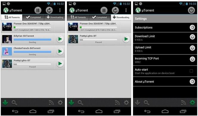 µTorrent Android aplikacija v Beta različici- brezplačna aplikacija za ...