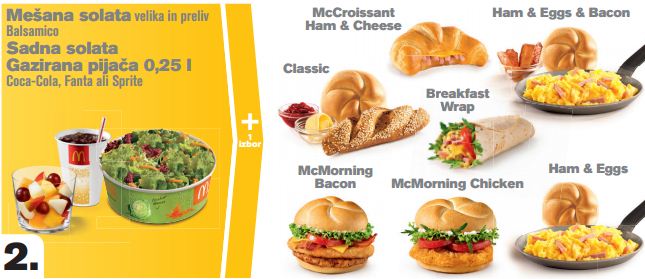McDonald's študentska ponudba 2013- novost je predvsem večja solata v ...