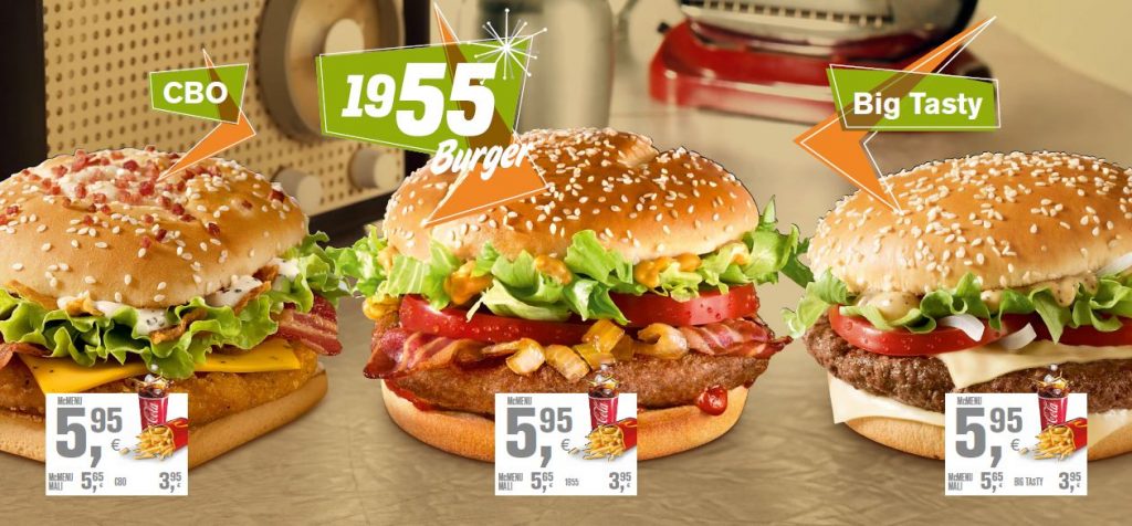 Burger 1955, CBO in Big Tasty do 15.5.2013 na voljo v McDonald's ...