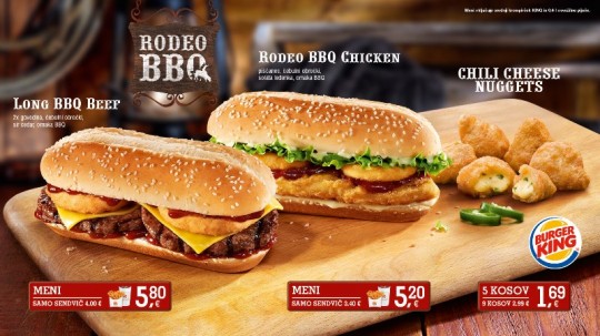 Rodeo BBQ (Long BBQ Beef, Rodeo BBQ Chicken in Chili Cheese Nuggets) v ...