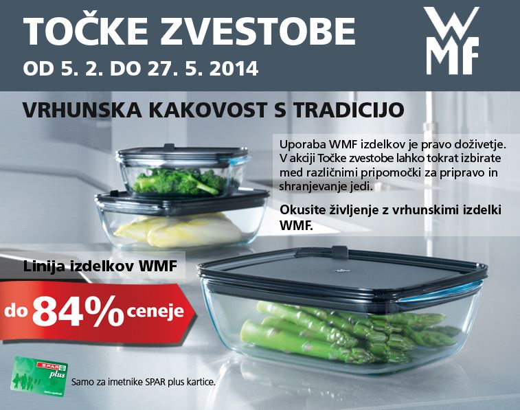 Posoda in pripomočki WMF – Spar točke zvestobe WMF do 27.5.2014 / Spar ...