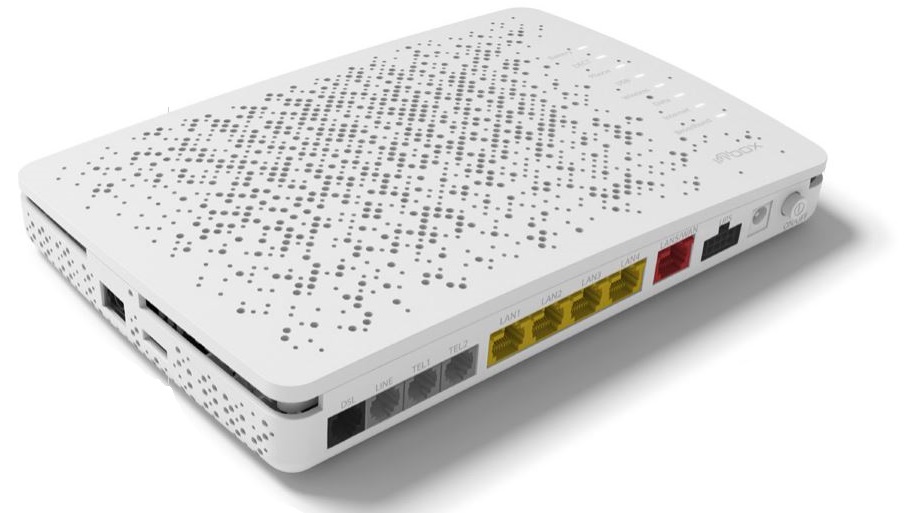 Telekom Slovenije Iskratel Innbox V60-U modem uporablja na FTTH ...