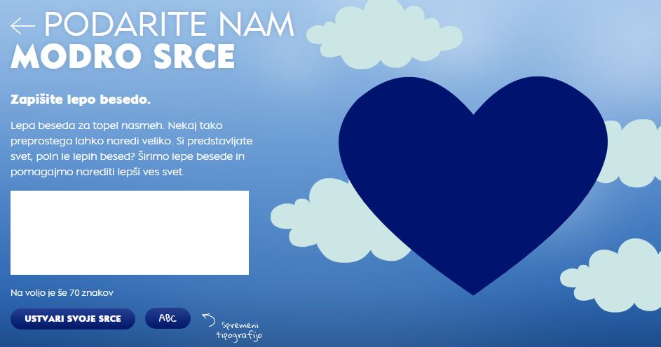 Podarite nam modro srce 2015 – nivea.si/srce – z oddanim srcem že ...