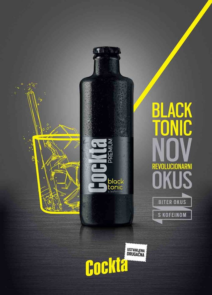 Cockta Black Tonic je prva Cockta s kofeinom, v njej pa se prepleta ...