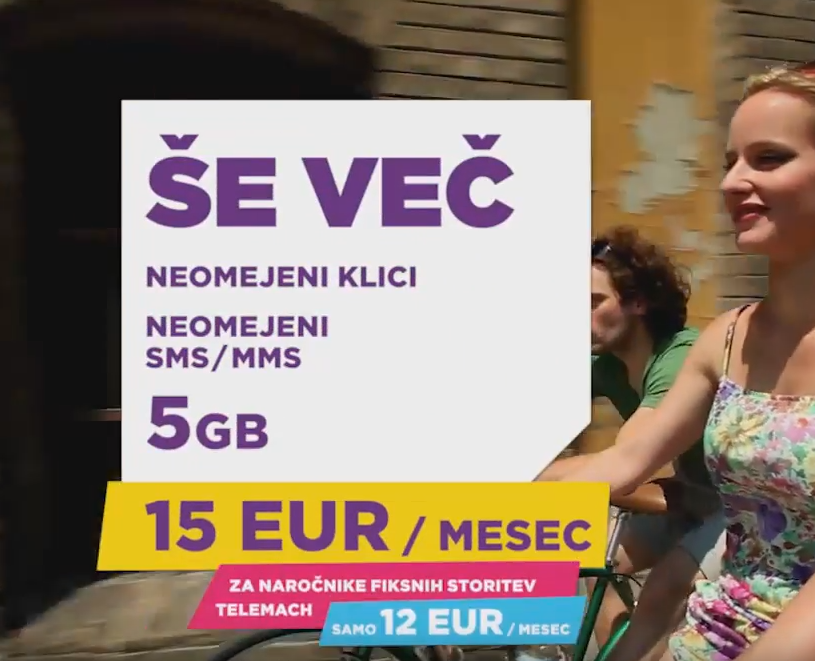 Paket Še več Telemach – 5GB, neomejeni SMS/MMS-i in klici v SLO omrežja ...