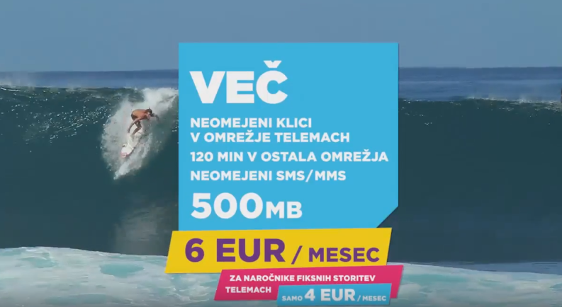Paket Več Telemach – 500MB, neomejeni SMS/MMS-i, 120min v SLO omrežja ...