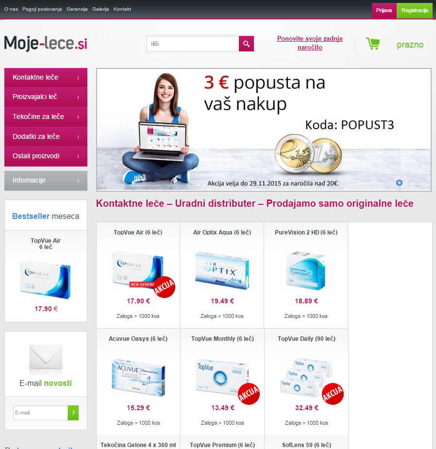 Spletni trgovec leta 2015 je trgovina Malinca.si, zmagovalec ljudstva pa je portal Moje-lece.si ...