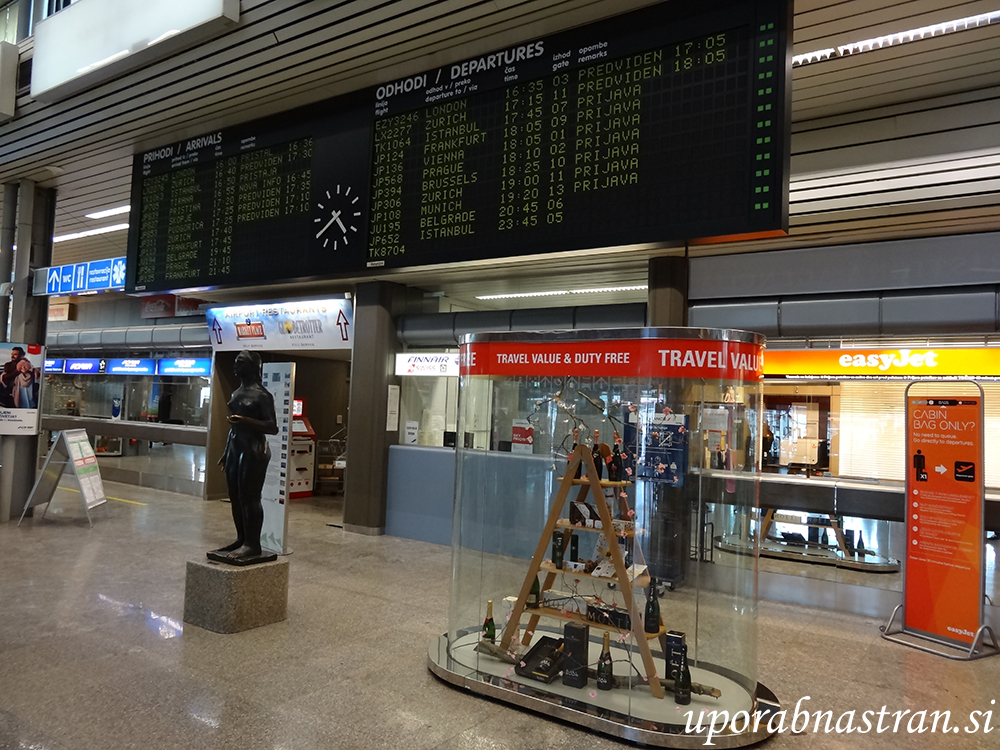 Letališče Brnik (Aerodrom Ljubljana) tudi v septembru 2016 s padcem ...