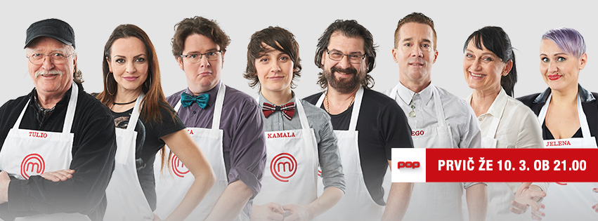 Tekmovalci MasterChef Slovenija 2016 (Igor, Jelena, Oriana, Alenka ...