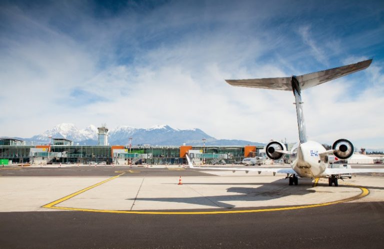 Letališče Brnik (Ljubljana Airport) v prvi polovici leta 2017 z 20.8% ...