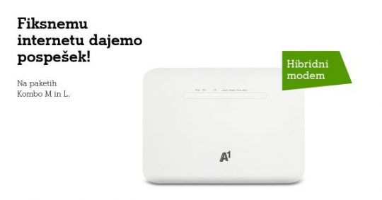 Hibridni modem pri A1 Slovenija zagotavlja, da boste deležni najboljše ...