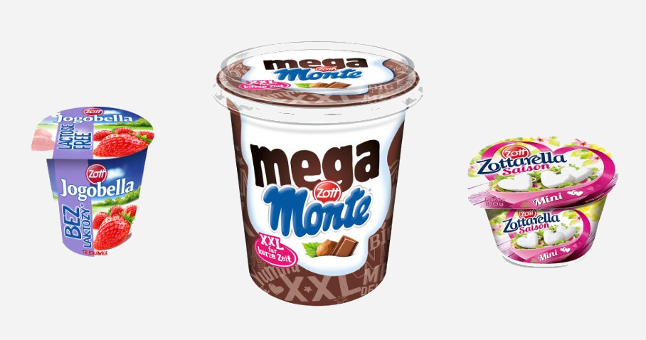 Jogurt Jogobella brez laktoze, Mega Monte XXL, Monte Snack in ...