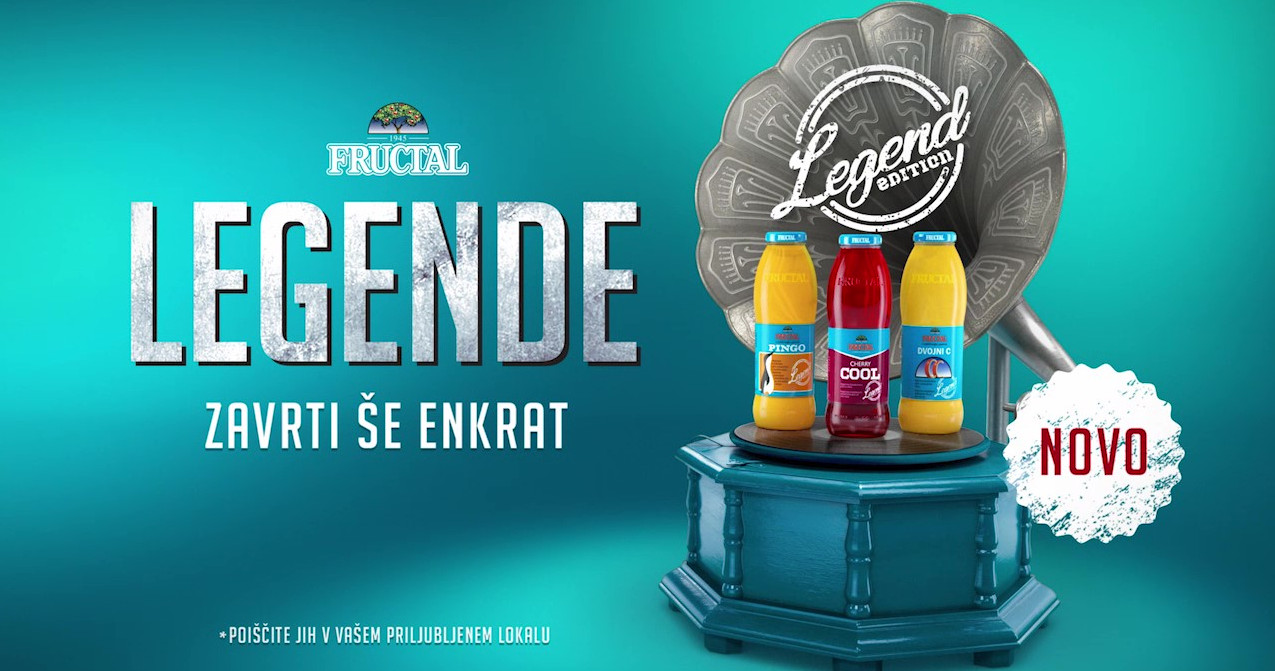 Fructal Legende (Pingo, Dvojni C in Cherry cool) so legendarni sokovi ...
