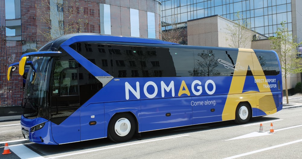 Nomago shuttle bus bo 5x na dan vozil med Ljubljano in letališčema v ...