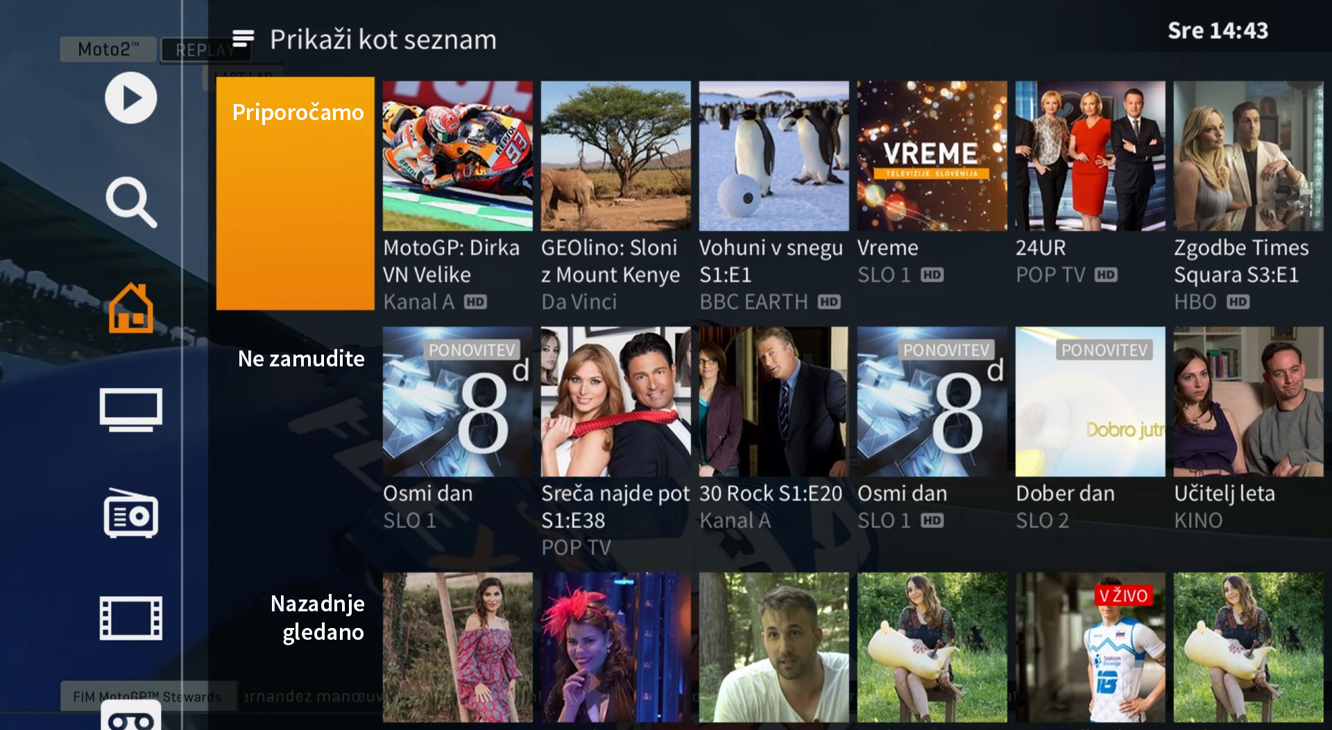 T-2 uvaja priporočilni sistem v izkušnjo gledanja televizije, iskanja ...