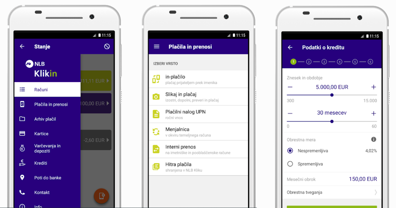 NLB-jeva mobilna banka KlikIn je z oceno 4.8 v Google Trgovini najbolje ...