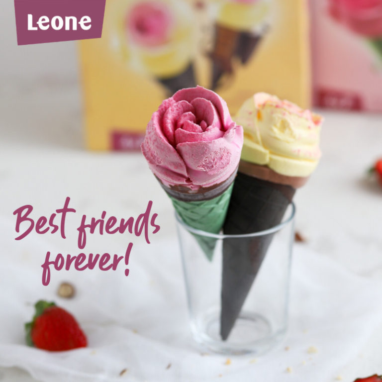 Sladoled Rose cone v obliki vrtnice je sladoledna tehnološka inovacija ...