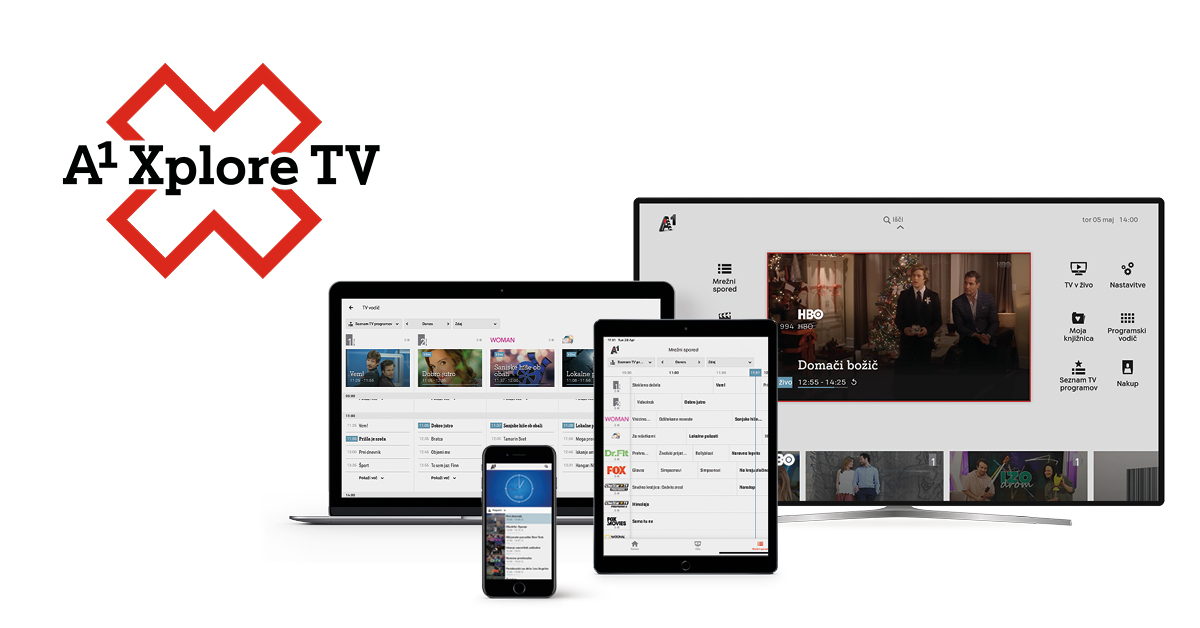 A1 Xplore TV in A1 Xplore TV Go – nova IPTV rešitev ter nova mobilna TV OTT aplikacija A1 ...