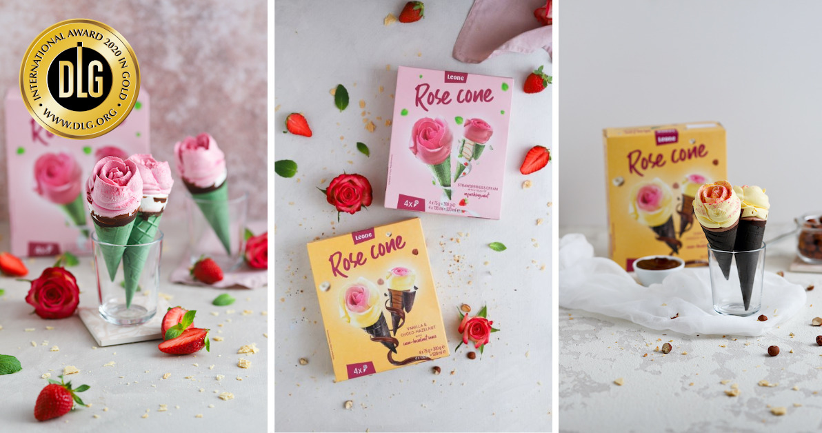 Leone sladoledna vrtnica (Rose cone) je ajdovskemu podjetju Incom v ...