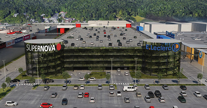 Garažna hiša Supernova Ljubljana Rudnik - E.Leclerc Ljubljana postaja ...