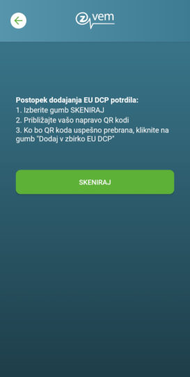 zVEM mobilna aplikacija - EU digitalno COVID potrdilo s QR kodo na ...