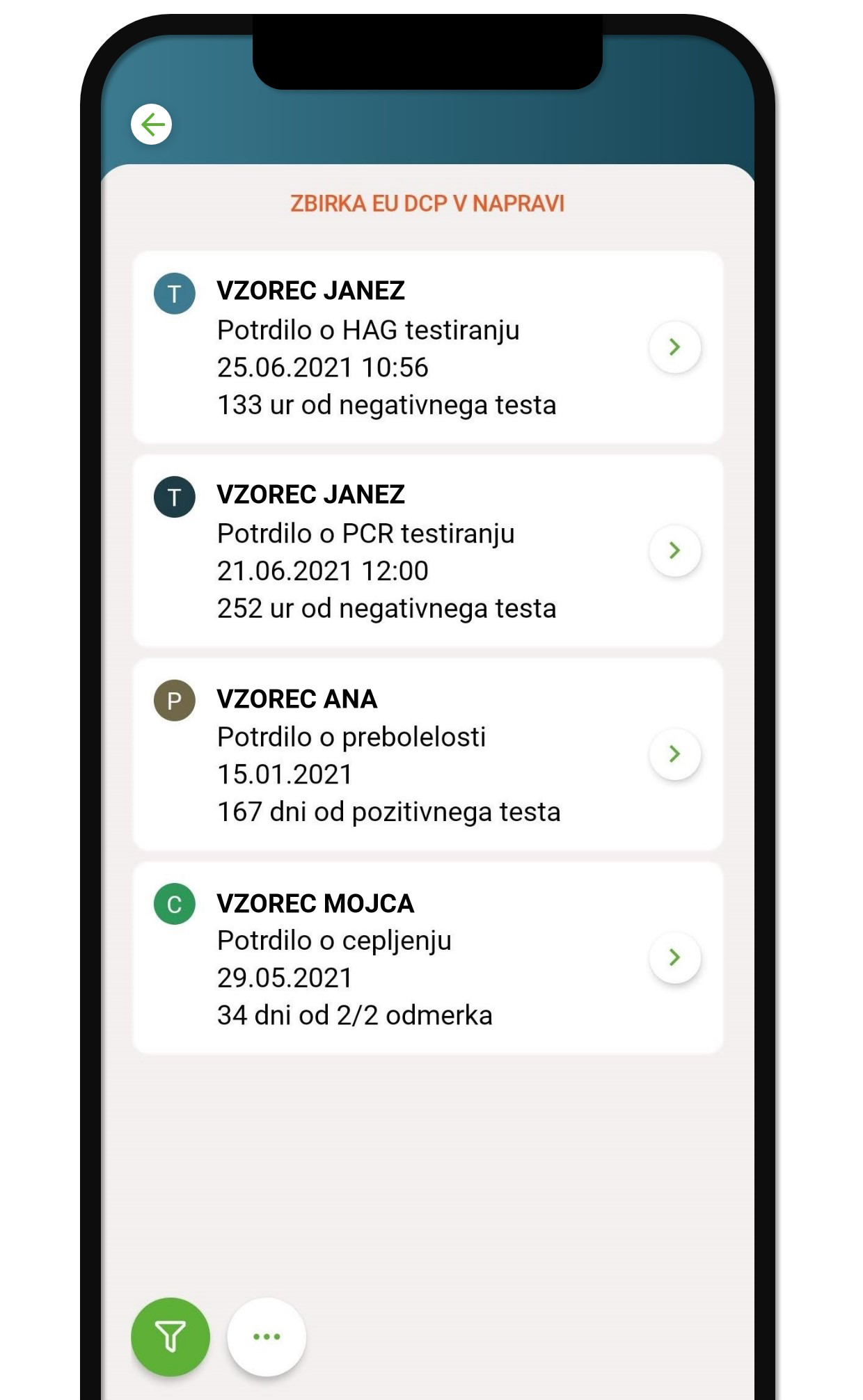 zVEM mobilna aplikacija - EU digitalno COVID potrdilo s QR kodo na ...