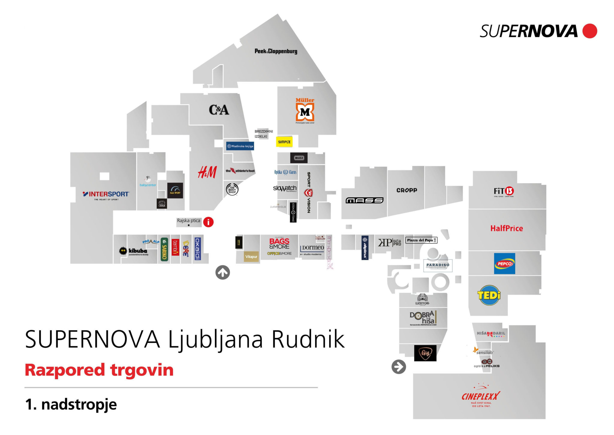 Supernova Rudnik nove trgovine CCC, HalfPrice, DM, Cropp, Xiaomi ...