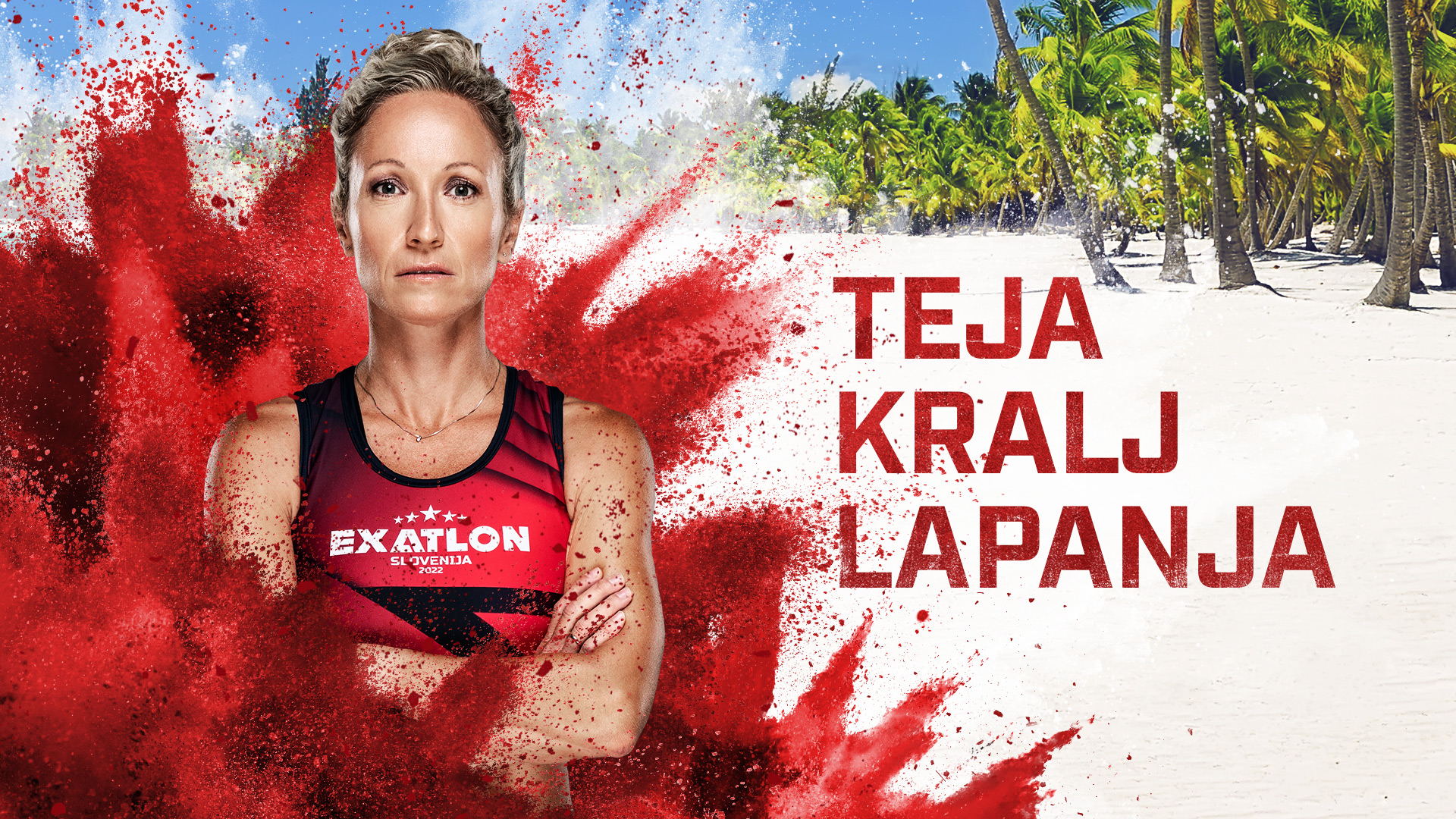 Exatlon 2022 tekmovalci rdeča ekipa Manca Šepetevc, Timotej Nuč, Teja Kralj, Lina Majcen, Teo ...