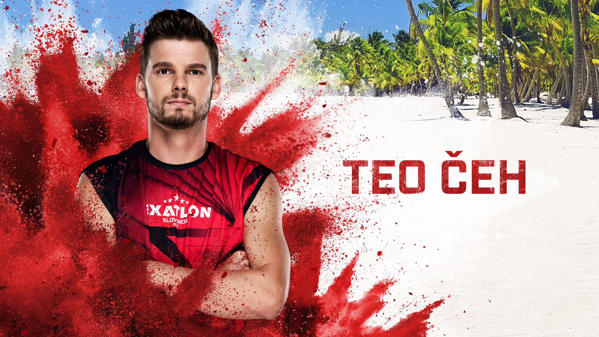 Exatlon 2022 tekmovalci rdeča ekipa Manca Šepetevc, Timotej Nuč, Teja ...