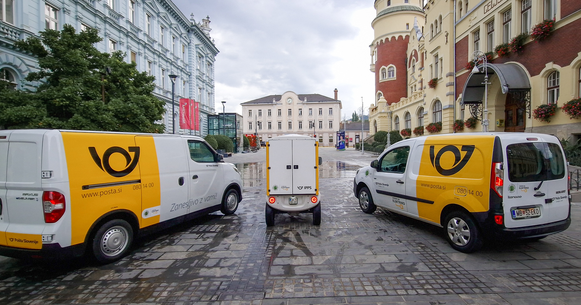 Pošta Slovenije v mestnem jedru Celja z dostavo brez emisij, saj bodo ...