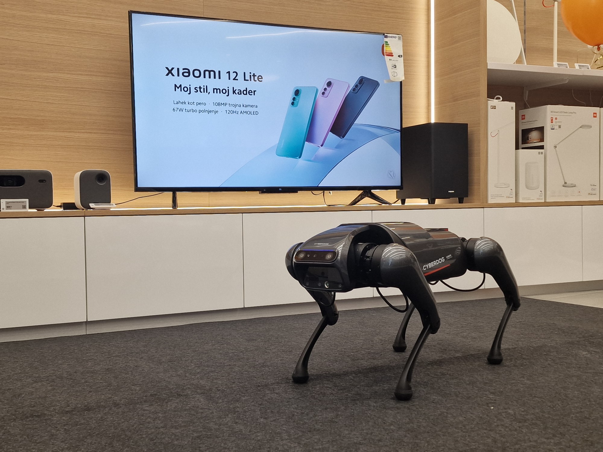 Xiaomi CyberDog je v nakupovalnem središču Citypark Ljubljana ...
