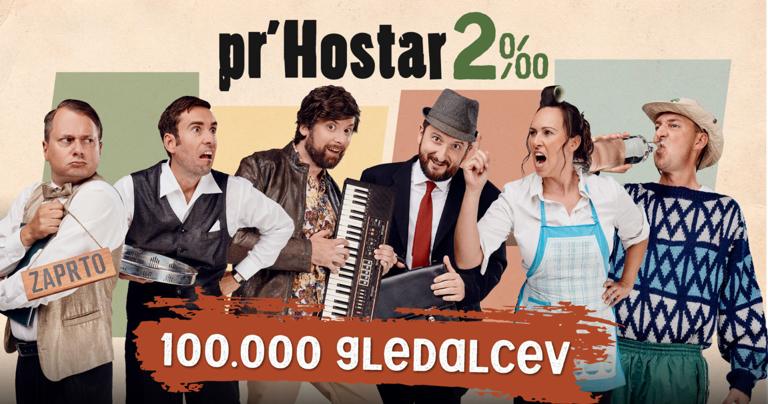 Pr'Hostar 2‰ je presegel 100.000 gledalcev, to številko je v času ...
