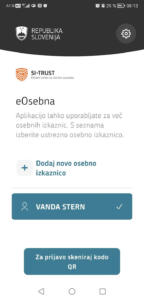 eOsebna aplikacija elektronska osebna izkaznica / mobilna aplikacija ...