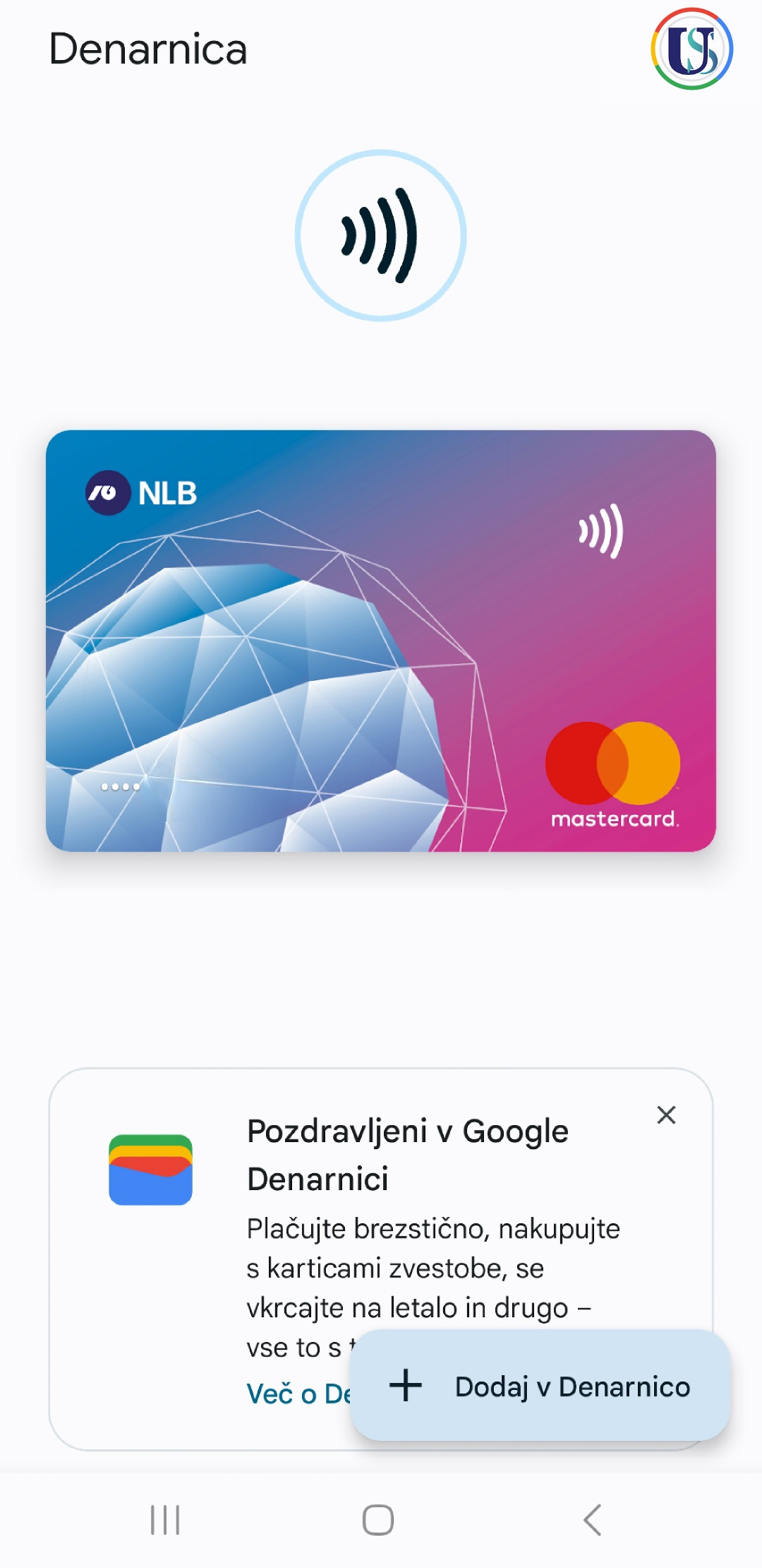 NLB z Google Wallet podporo / NLB Mastercard in Visa kartice je zdaj ...