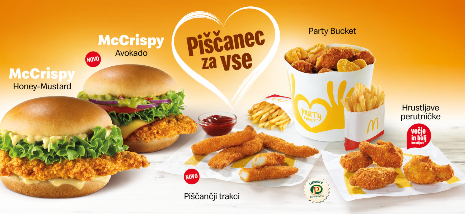 McDonald's Slovenija s še bolj hrustljavimi perutničkami, piščančjimi ...