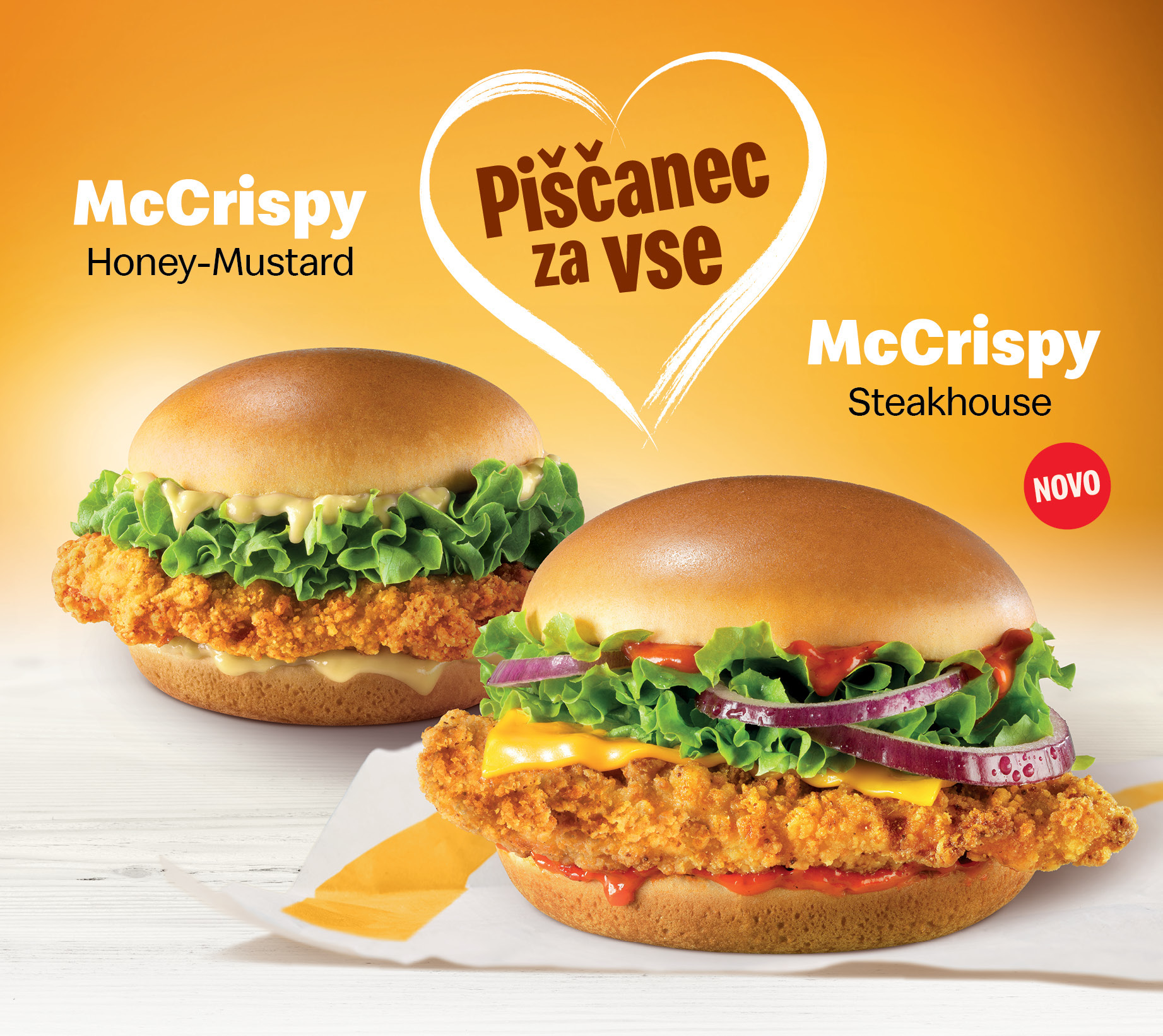 McCrispy Steakhouse v McDonald's Slovenija s hrustljavim piščančjim ...