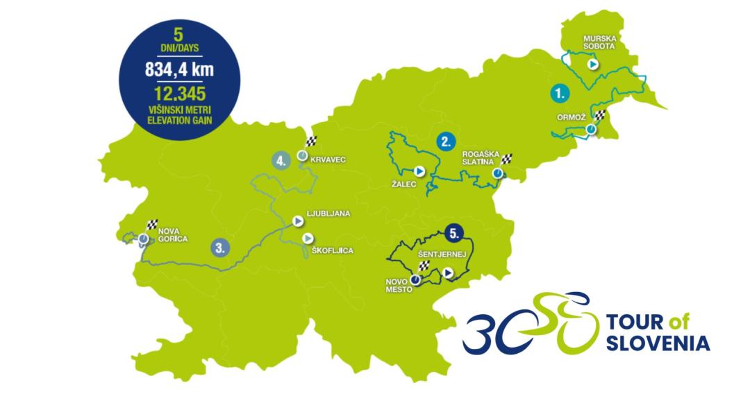 Dirka po Sloveniji 2024 trasa etape / Dirka po Sloveniji 2024 bo ...