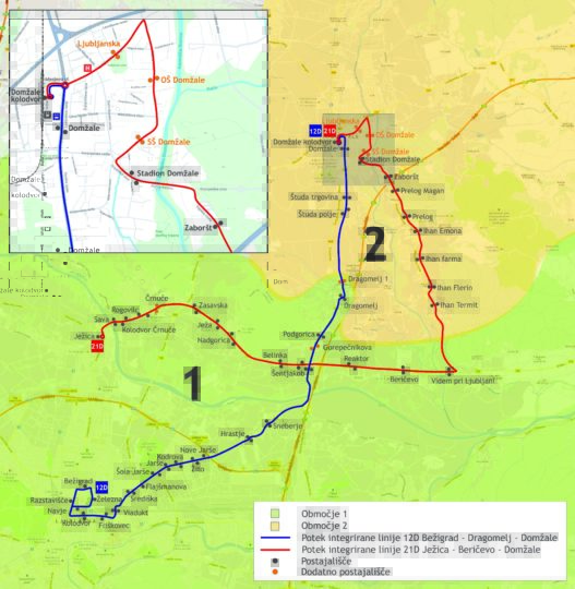 LPP avtobus Domžale Ljubljana trasa proge | Domžalsko-kamniške NOV!CE